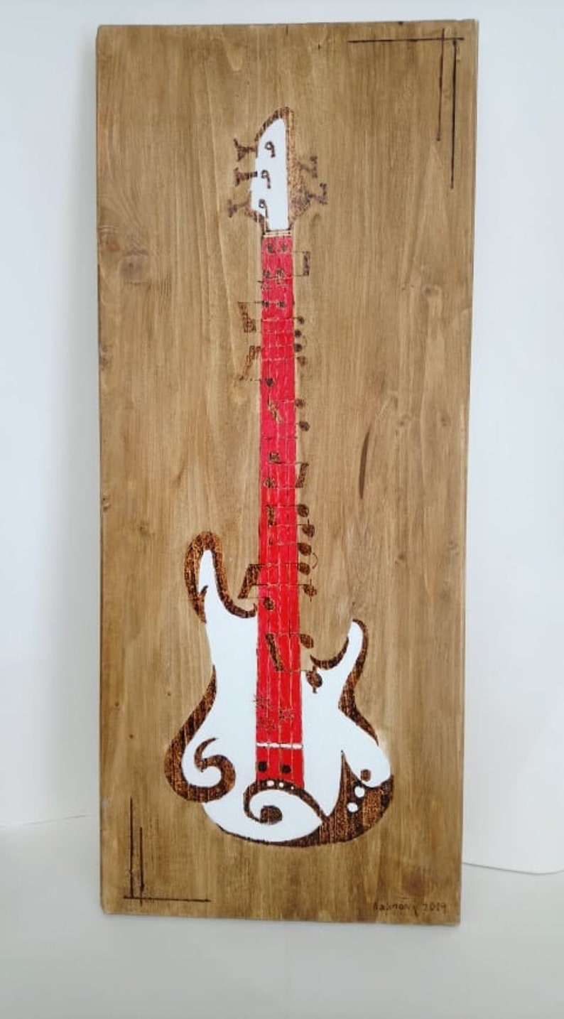 Pyrography Art Wood Burning Art Guitar Pyrography Art - Etsy
