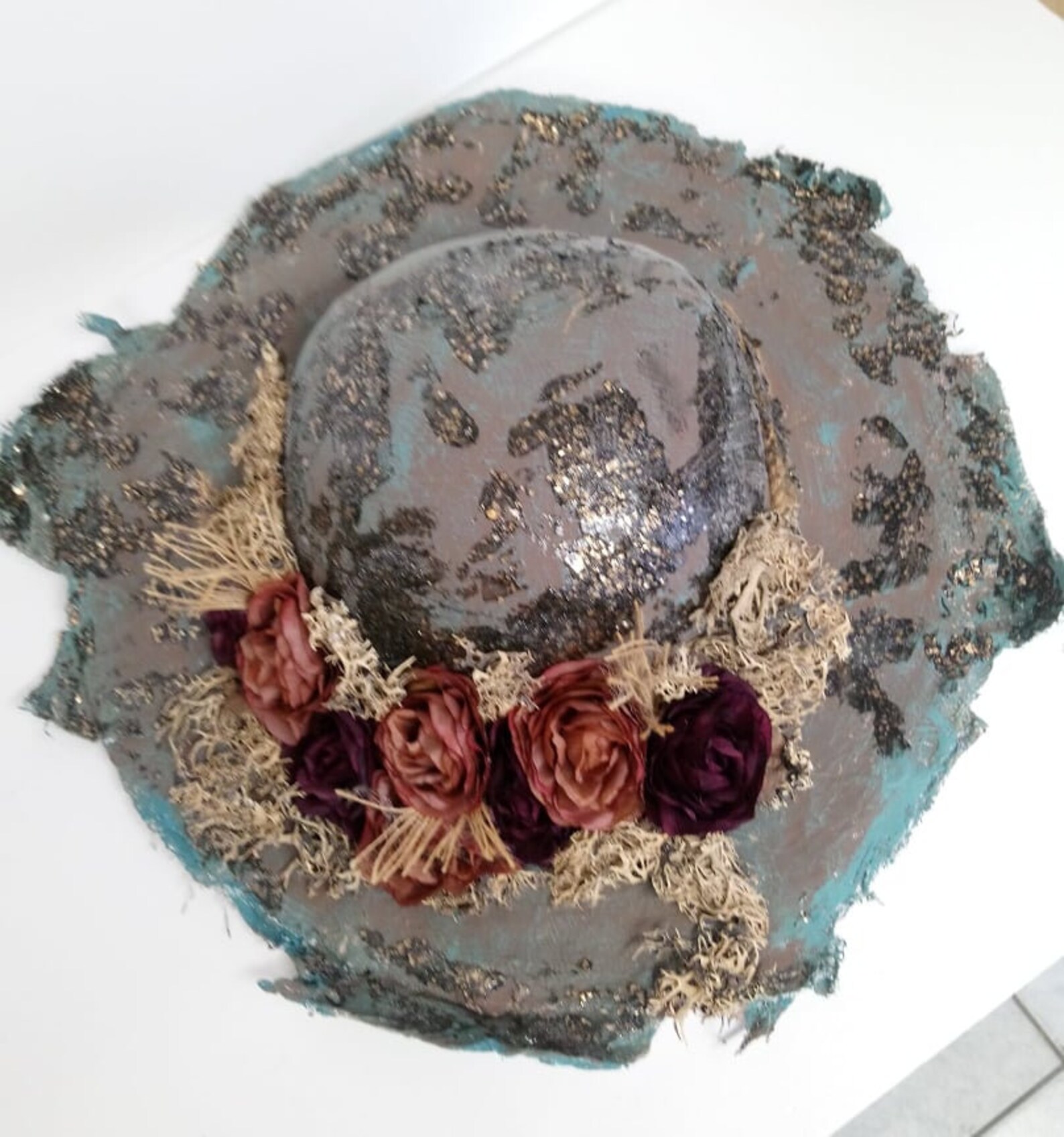 Hat Wall Decor Plaster Cast Decoration Hat - Etsy