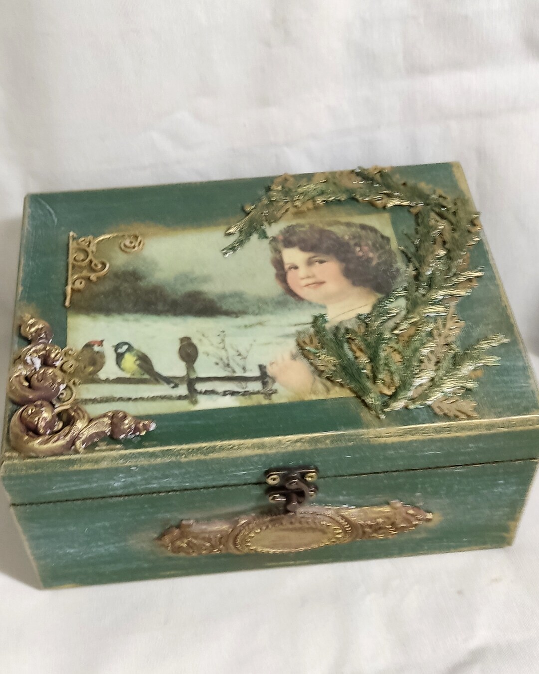 Christmas Wooden Box, Christmas Storage Box, Keepsake Box, Memory Box ...