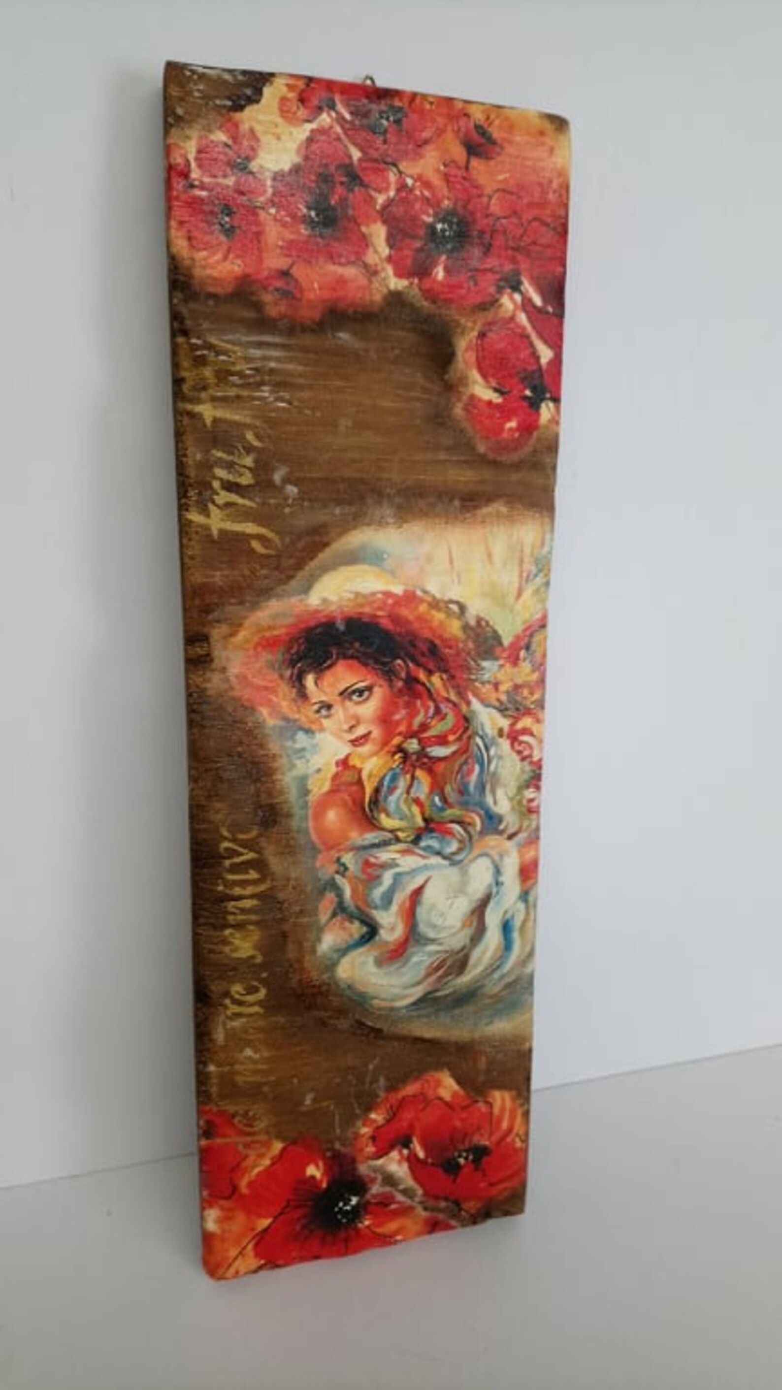 Decorative Wooden Panel Wall Decor Decoupage Wooden Panel - Etsy
