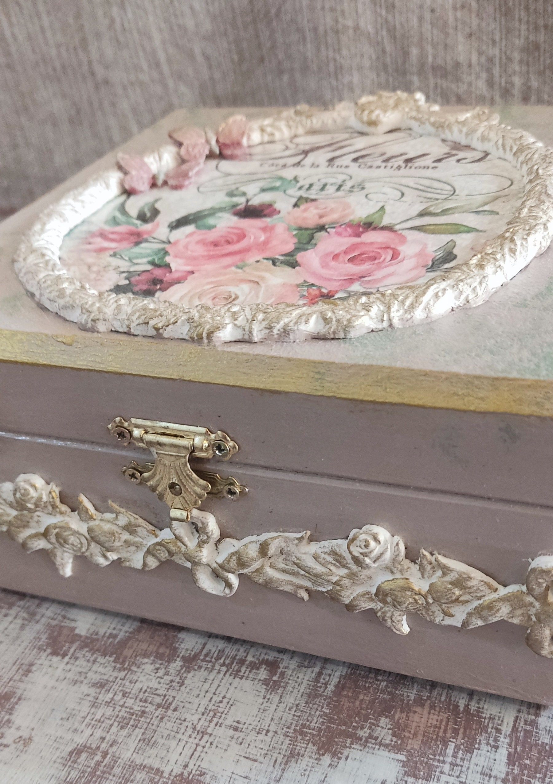 Vintage Wooden Box, Storage Box - Etsy