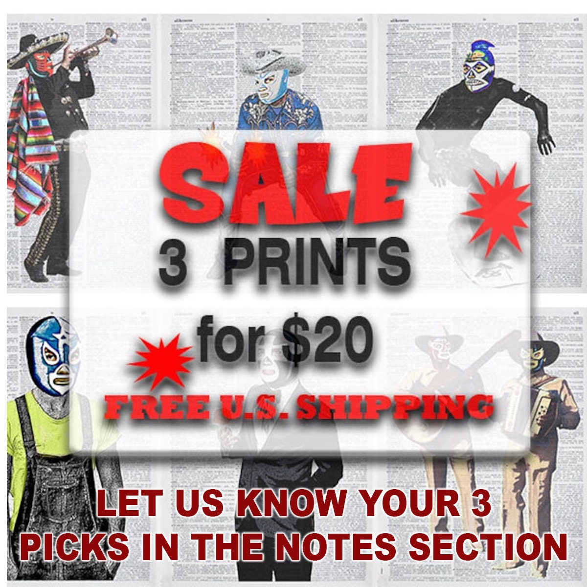 Mexican Lucha Libre Art Print "pachuco Boogie (don Tosti Nocturne ...