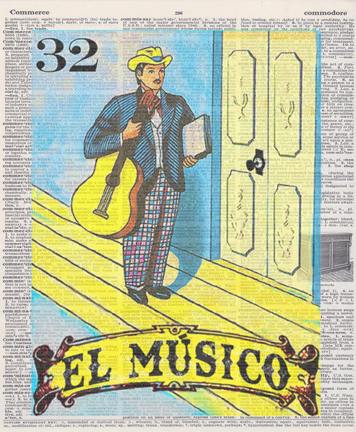 Loteria "#32 El Músico" (the Musician) Loteria Art Print Dictionary ...