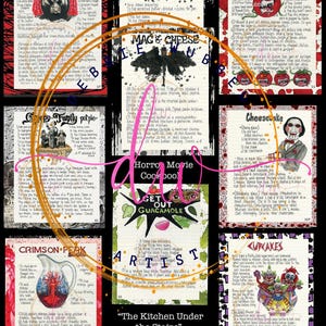 Horror Movie Cookbook, Free Bookmark, the Kitchen Under the Stairs ...