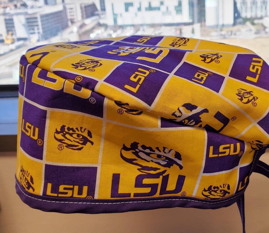 LSU Tigers Blocks Scrub Cap - Etsy