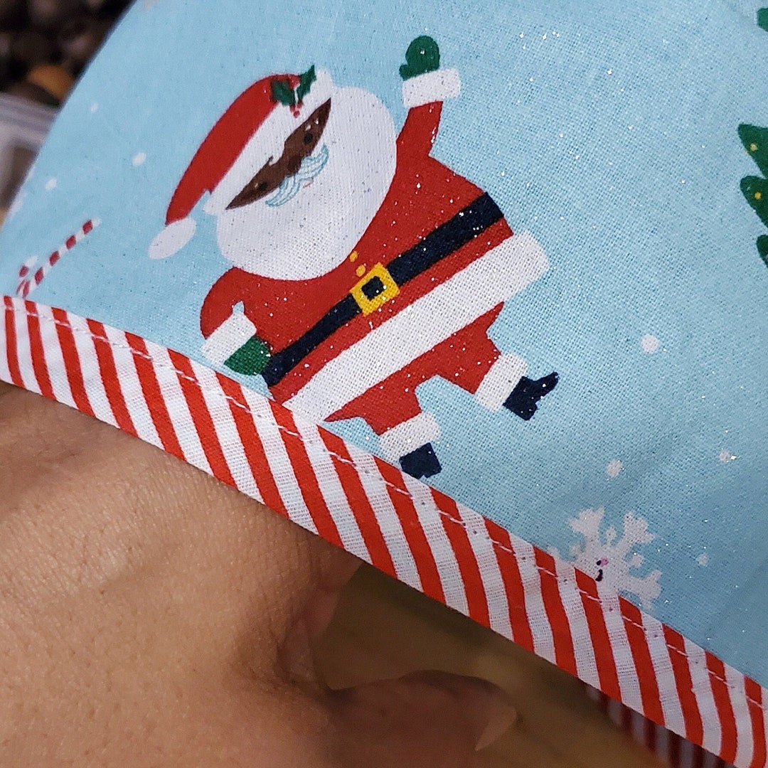 Black Santa Scrub Caps Etsy