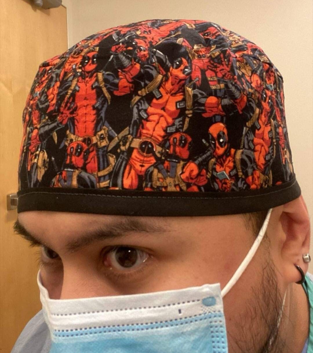 Deadpool Marvel Comics Fitted Scrub Cap - Etsy