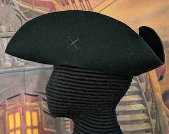 Tricorn Colonial Hat | Etsy