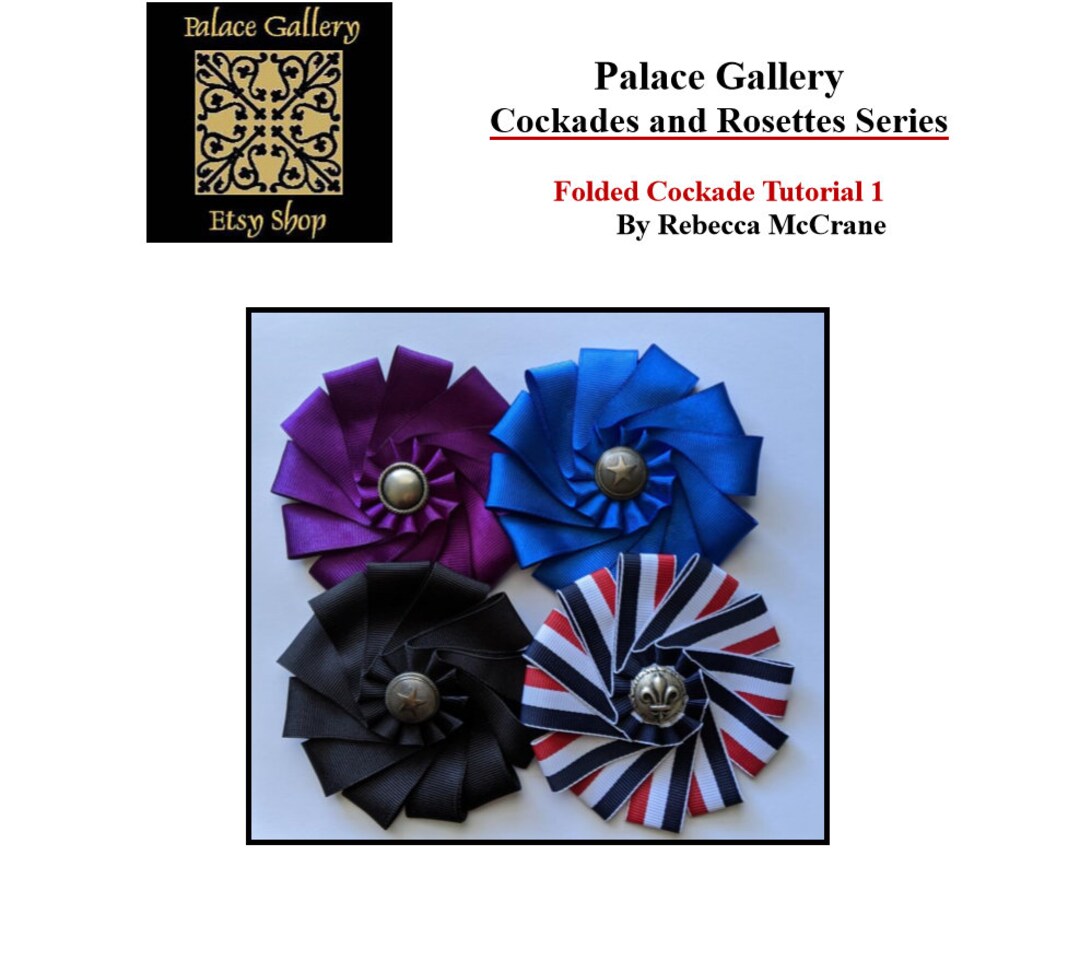 DIY Folded Cockade Tutorial - Cockade Pattern - Etsy