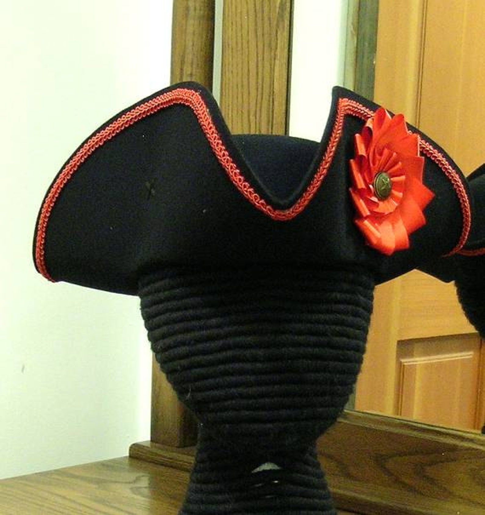 Field Officer's Tricorn Cockade Hat Colonial Tricorne - Etsy