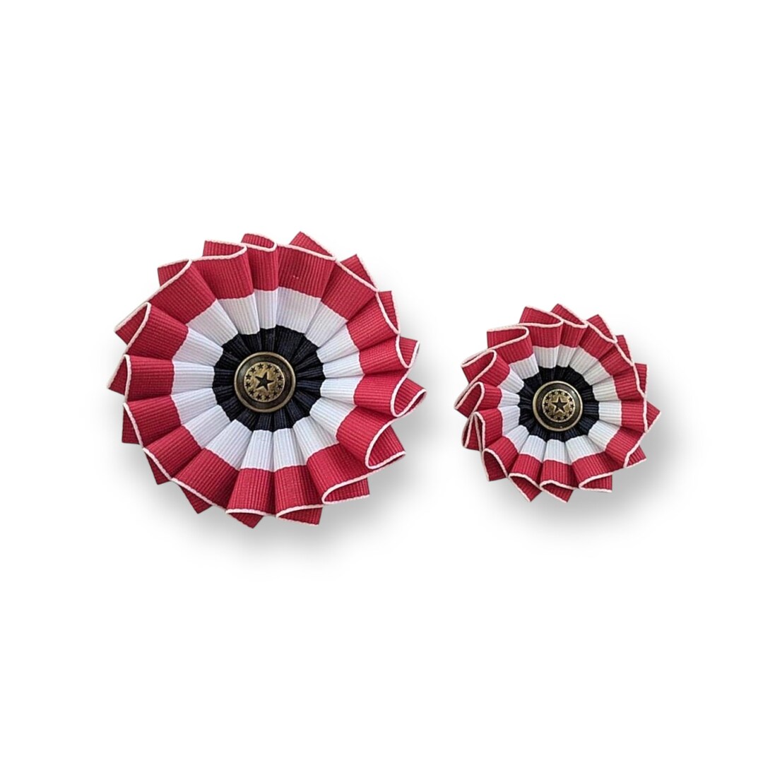 Two American Patriotic Cockades - Tricolor Red White Blue - Multi-star ...