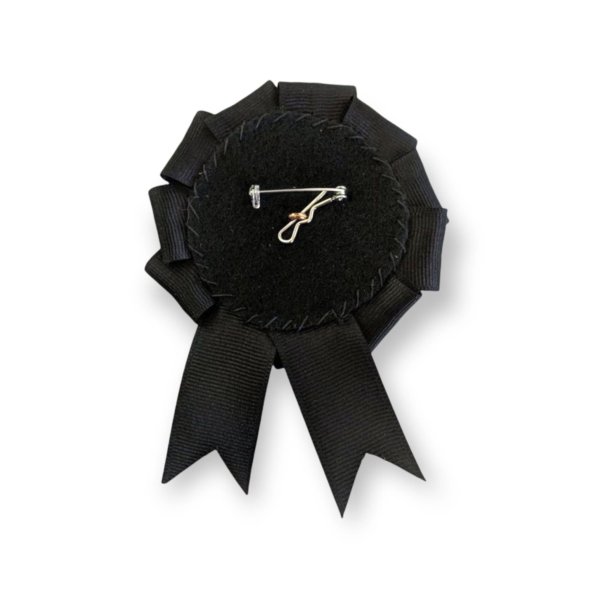 Black Mourning Cockade for Hat or Clothing Grieving Heart - Etsy