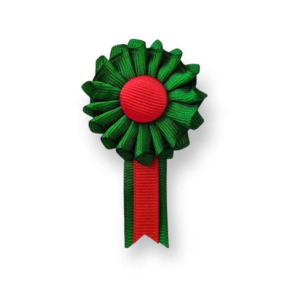 Small Pleated Italian Pride Cockade for Hats or Clothing | Etsy