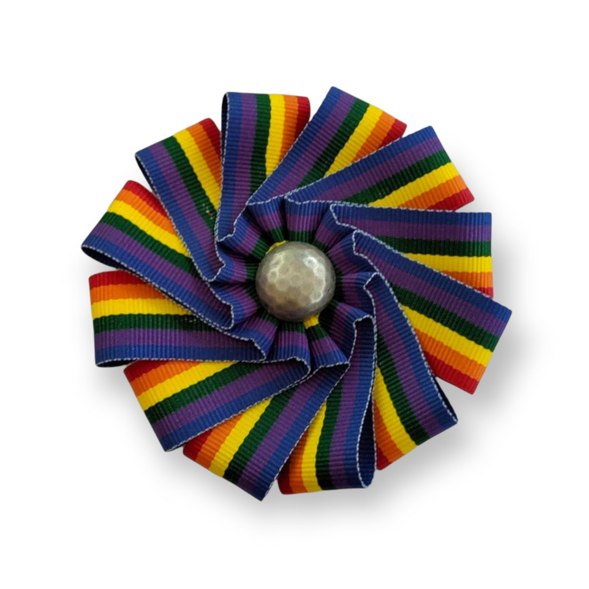 Rainbow Cockade for Hats or Clothing Rosette LGBTQ Pride - Etsy