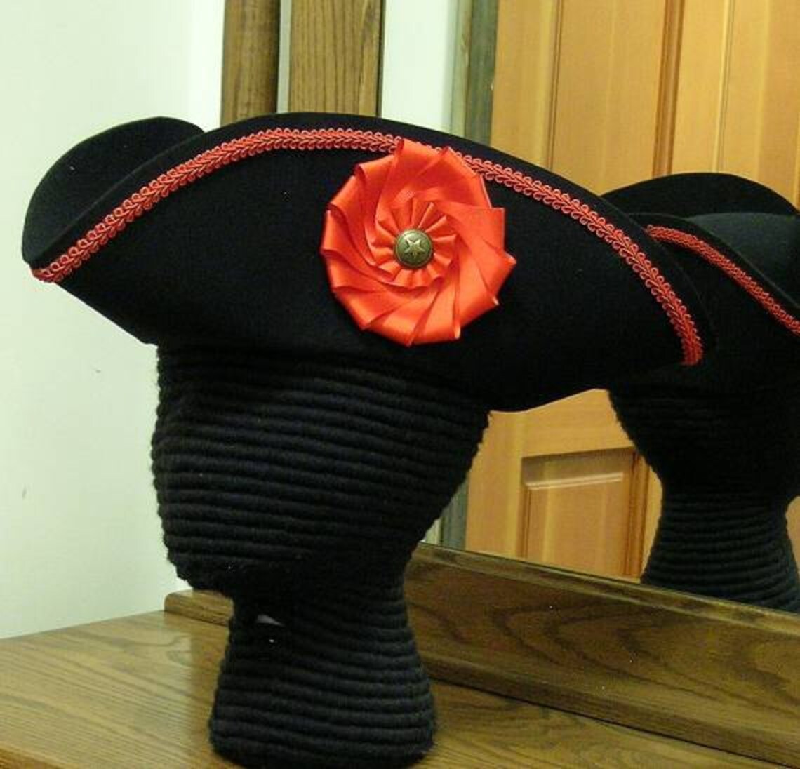 Field Officer's Tricorn Cockade Hat Colonial Tricorne - Etsy