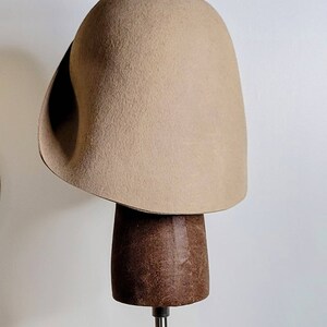 Wool Felt Hat Gothic Bell Renaissance Hood Bucket SCA | Etsy