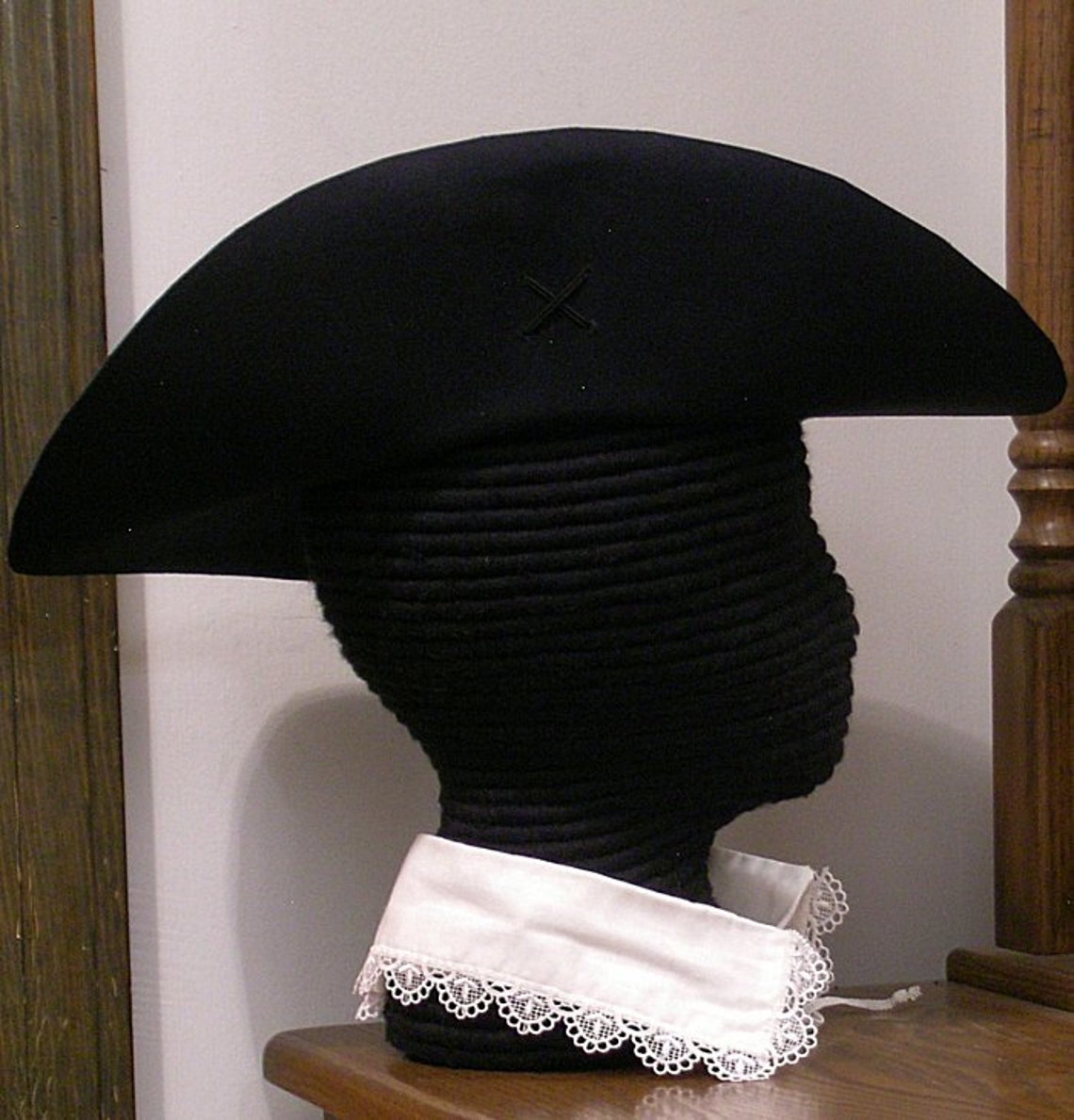 Cavalier Hat Laced Black Felted Wool Musketeers SCA | Etsy