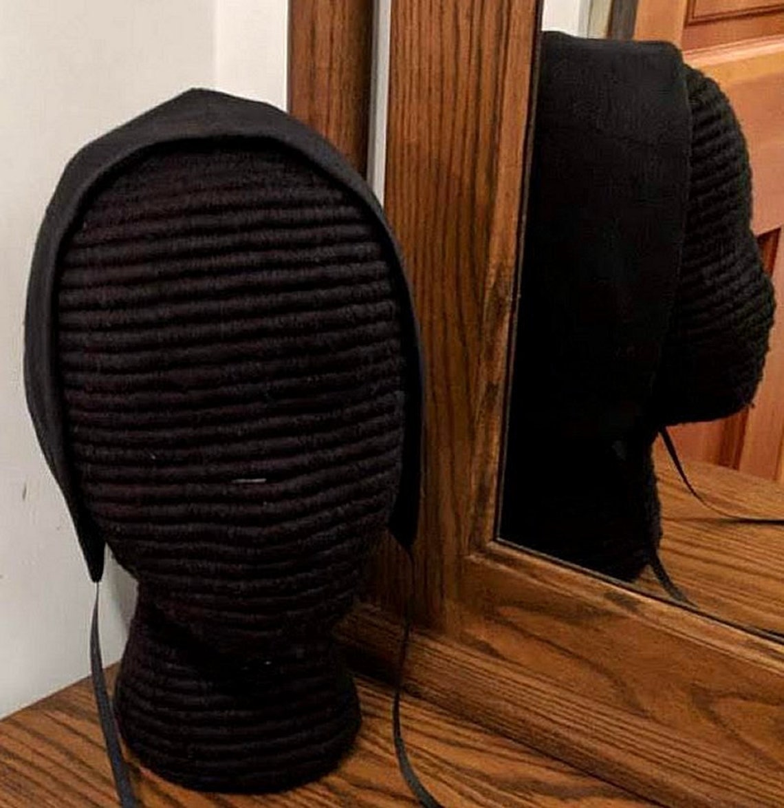 Black Linen Coif Italian Renaissance Cap Tudor Elizabethan - Etsy