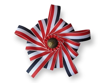 Cockade Red White Blue Independance Day Colonial America | Etsy