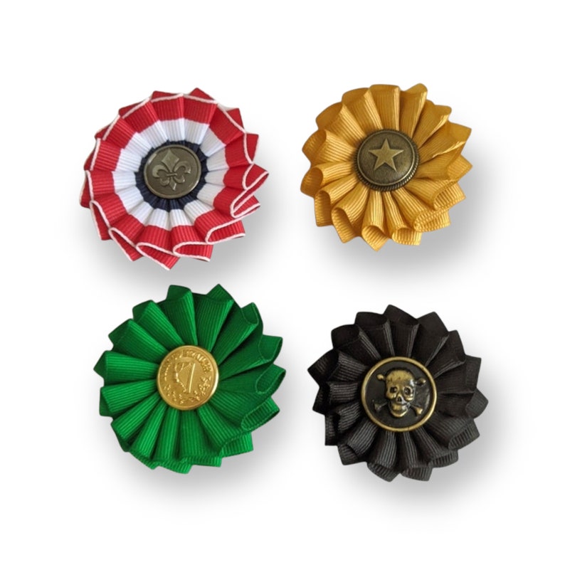 DIY Kit & PDF Small Pleated Cockade Tutorial and Supply Kit - Etsy