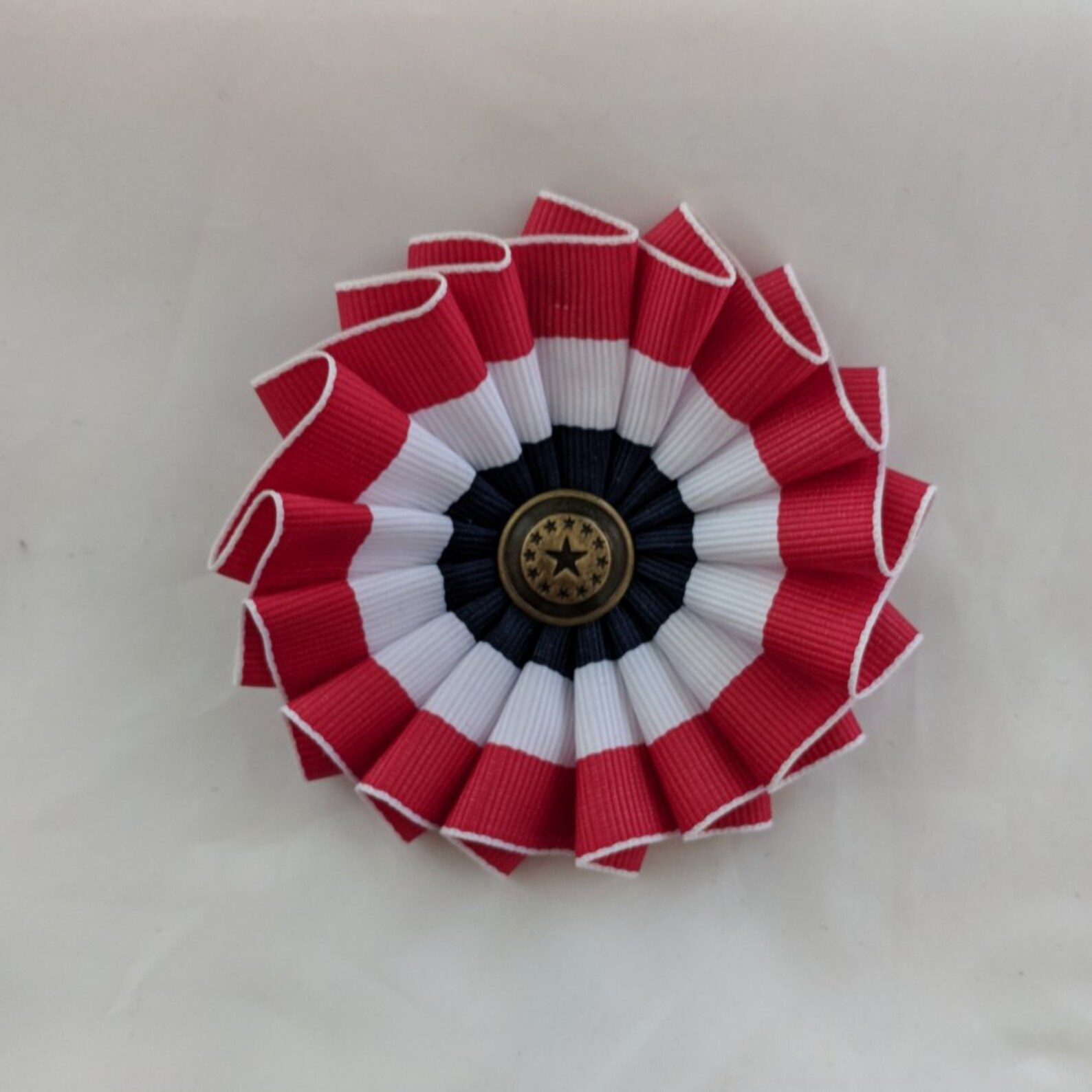 Two American Patriotic Cockades Tricolor Red White Blue | Etsy