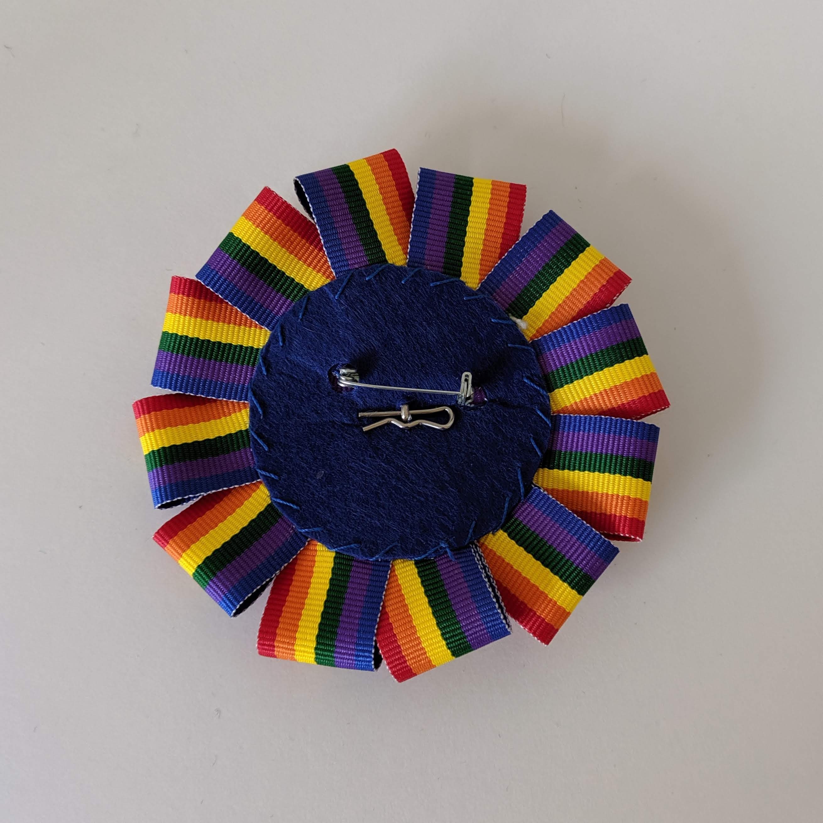 Rainbow Cockade for Hats or Clothing Rosette LGBTQ Pride | Etsy
