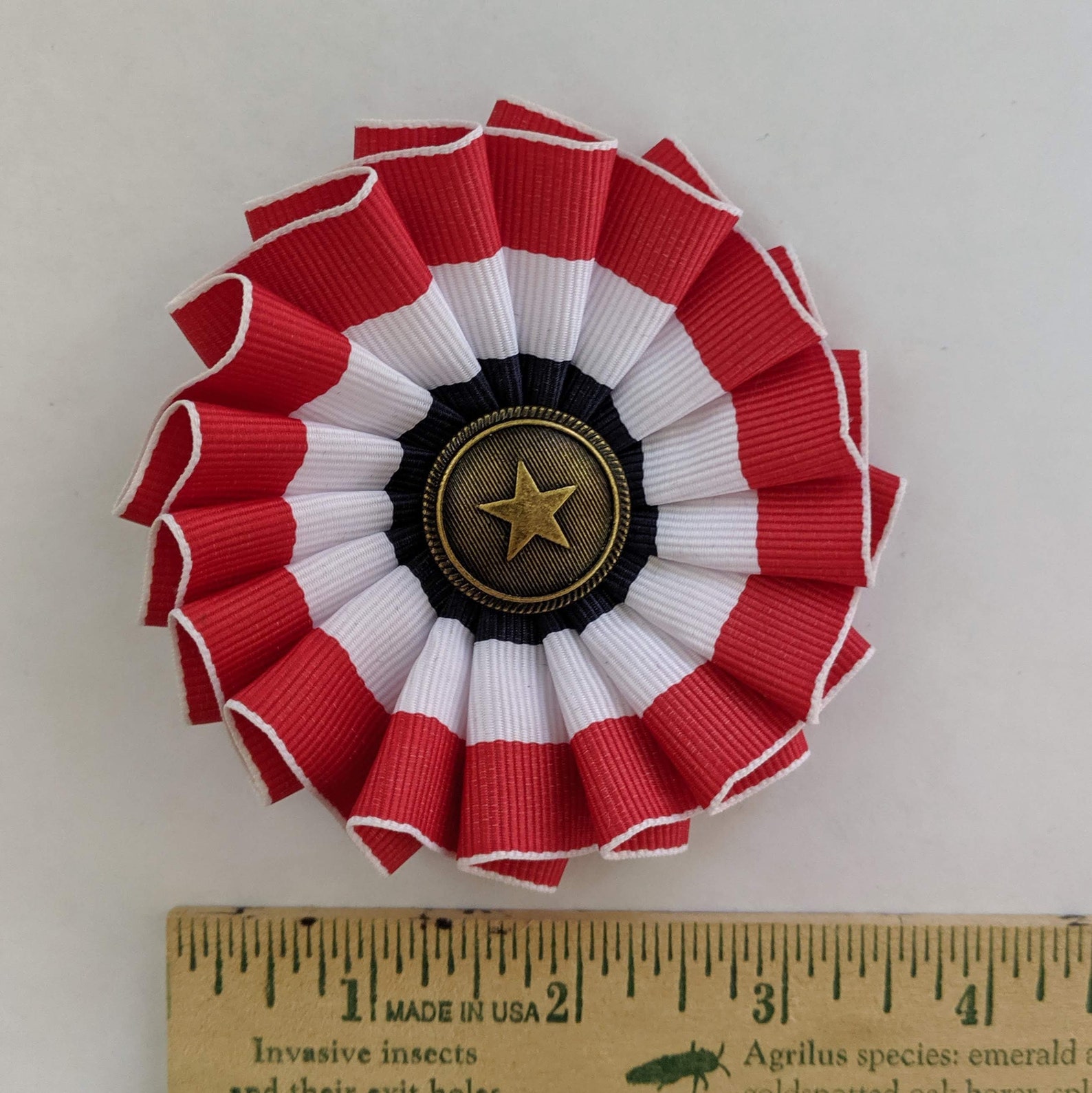 Cockade Red White Blue Independance Day Colonial America | Etsy