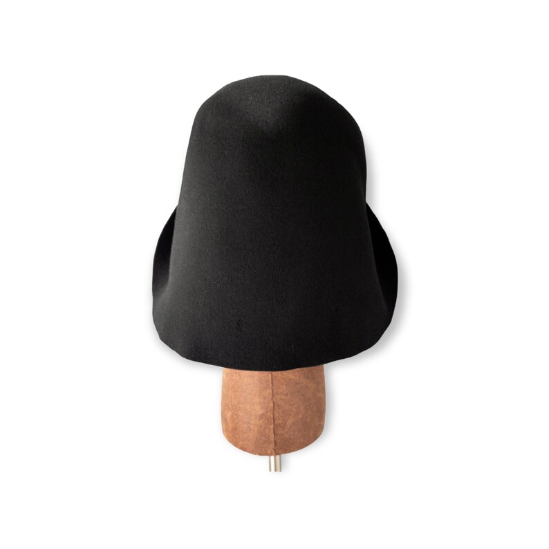 Wool Felt Hat Gothic Bell Renaissance Hood Bucket SCA - Etsy