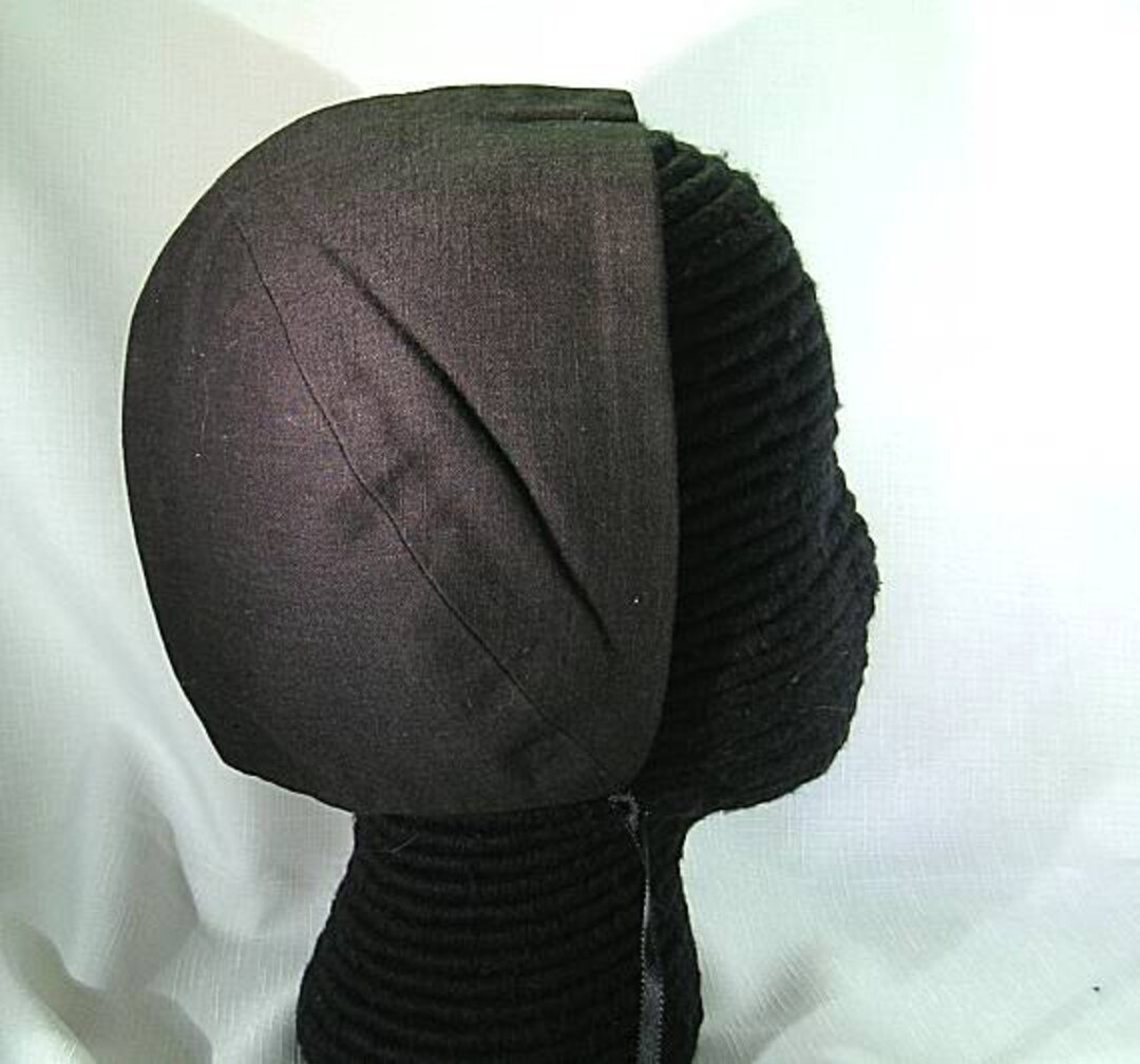 Black or White Cotton Coif Renaissance Biggins England Italy - Etsy