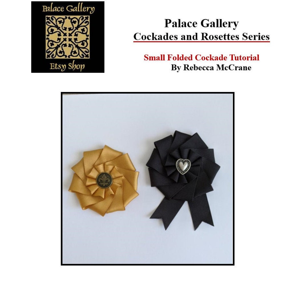 DIY Small Folded Cockade Tutorial - Cockade Pattern - Etsy