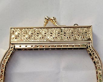Metal frame handbag | Etsy