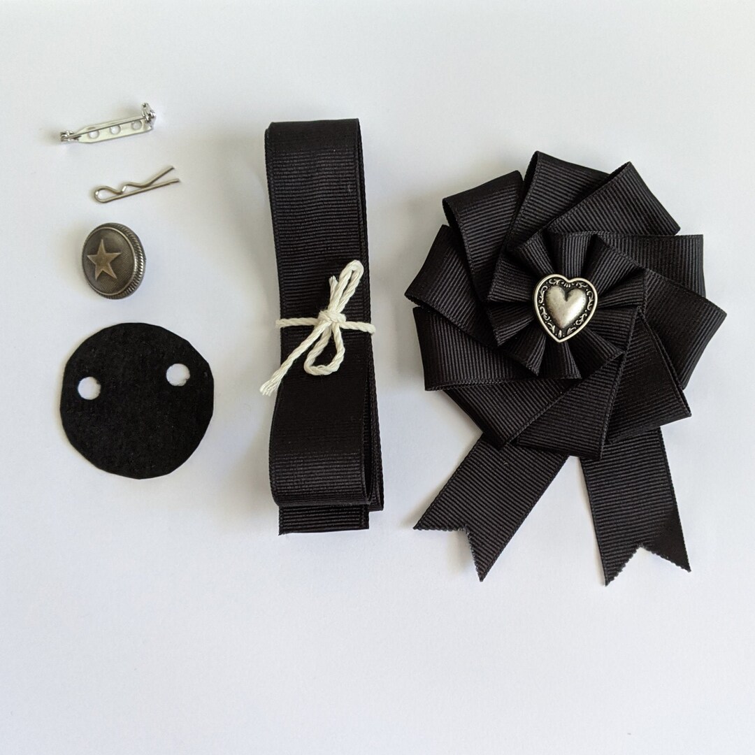 DIY Kit & PDF Small Folded Cockade Tutorial and Supply Kit Cockade ...