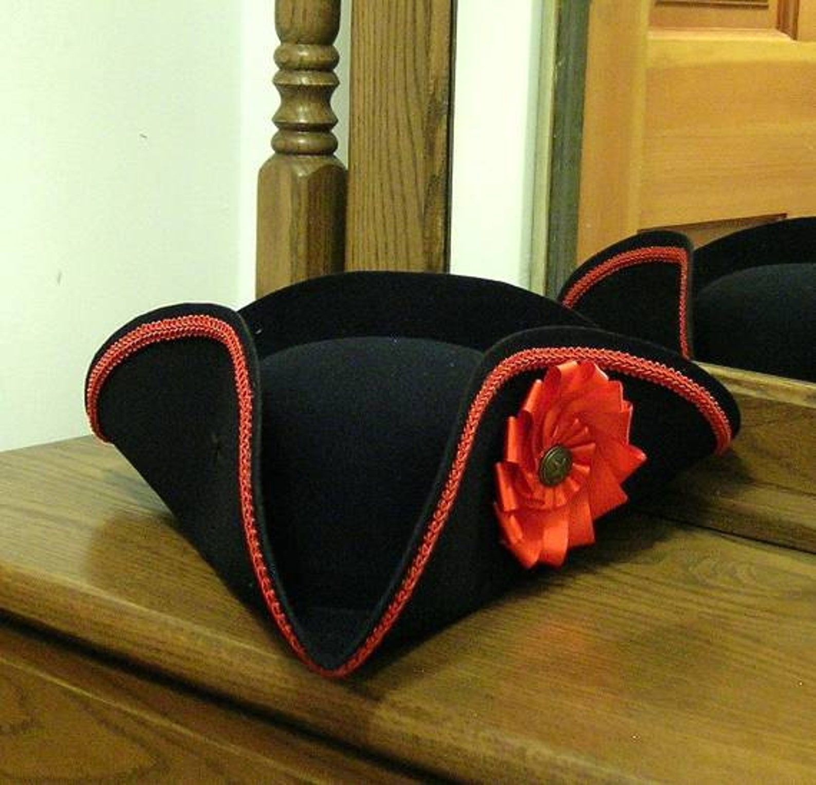 Field Officer's Tricorn Cockade Hat Colonial Tricorne - Etsy UK