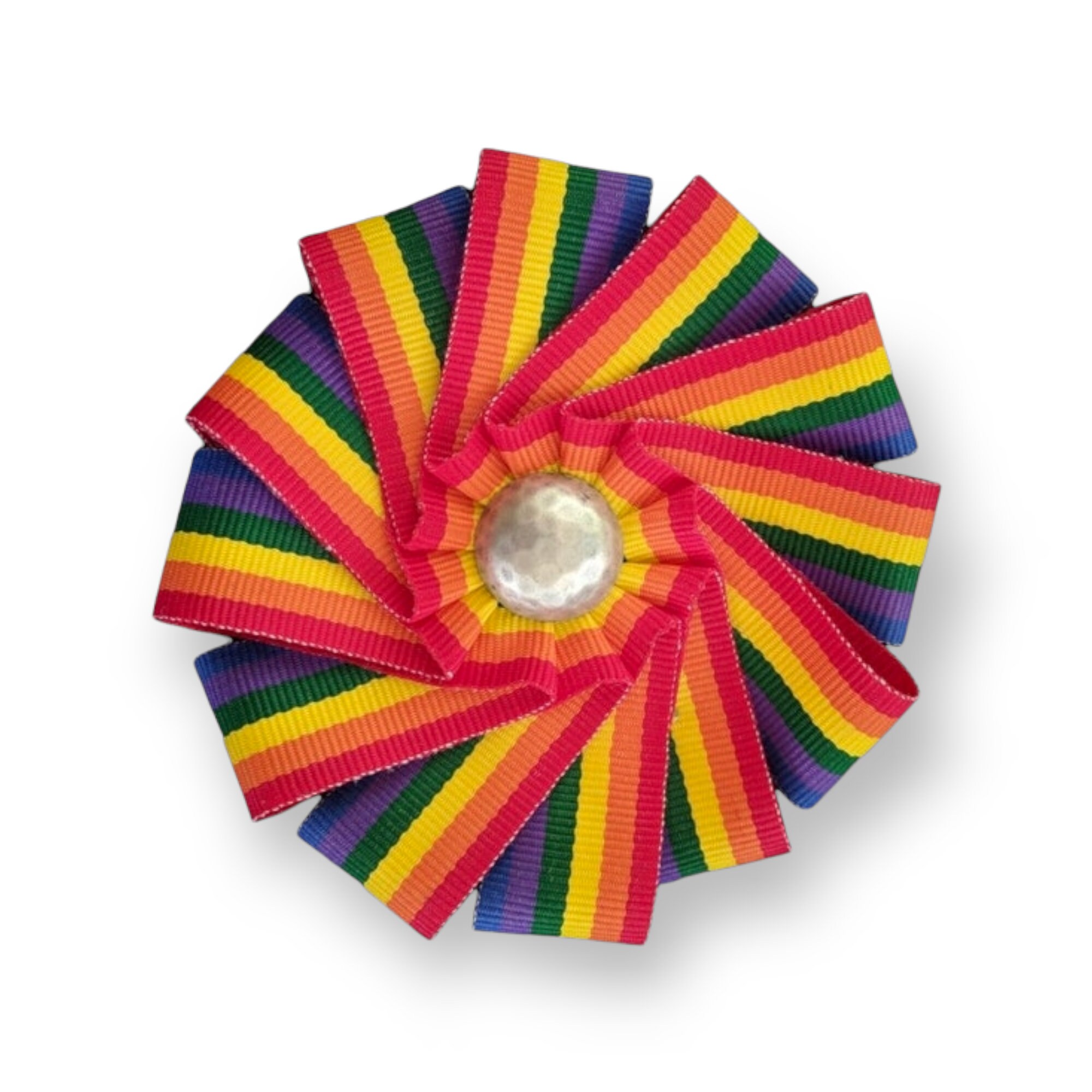 Rainbow Cockade for Hats or Clothing Rosette LGBTQ Pride | Etsy