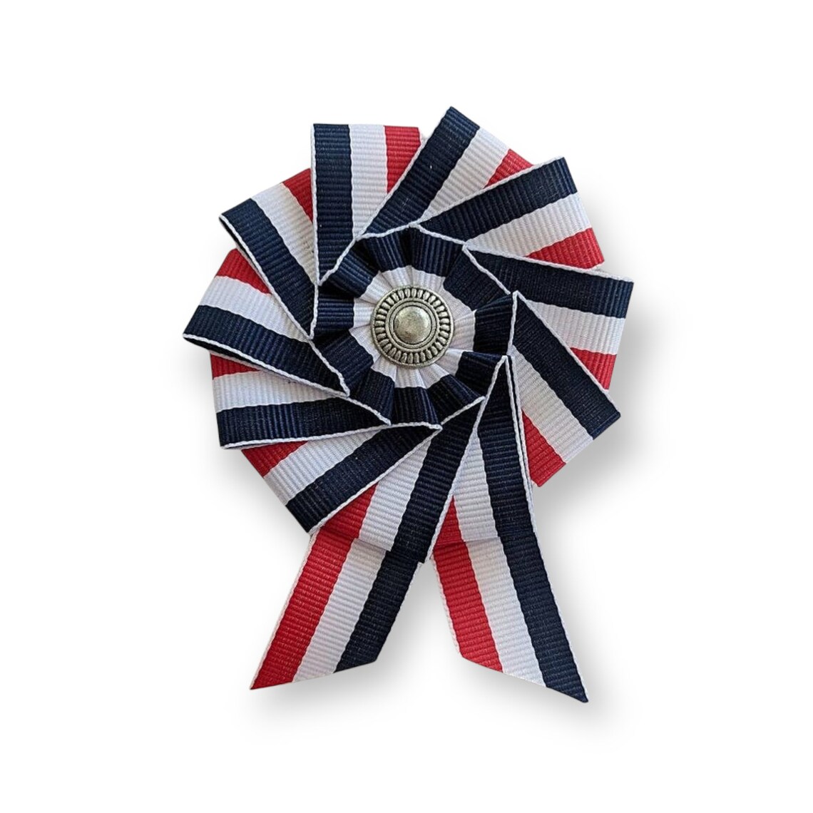 Small Cockade Red White Blue Patriotic America Stripes | Etsy