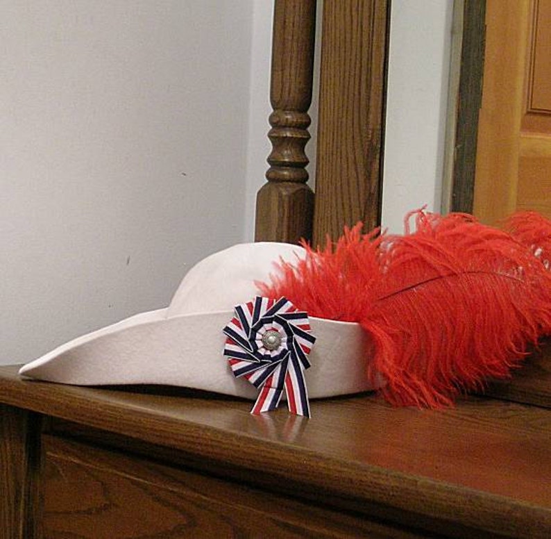 Small Cockade Red White Blue Patriotic America Stripes | Etsy