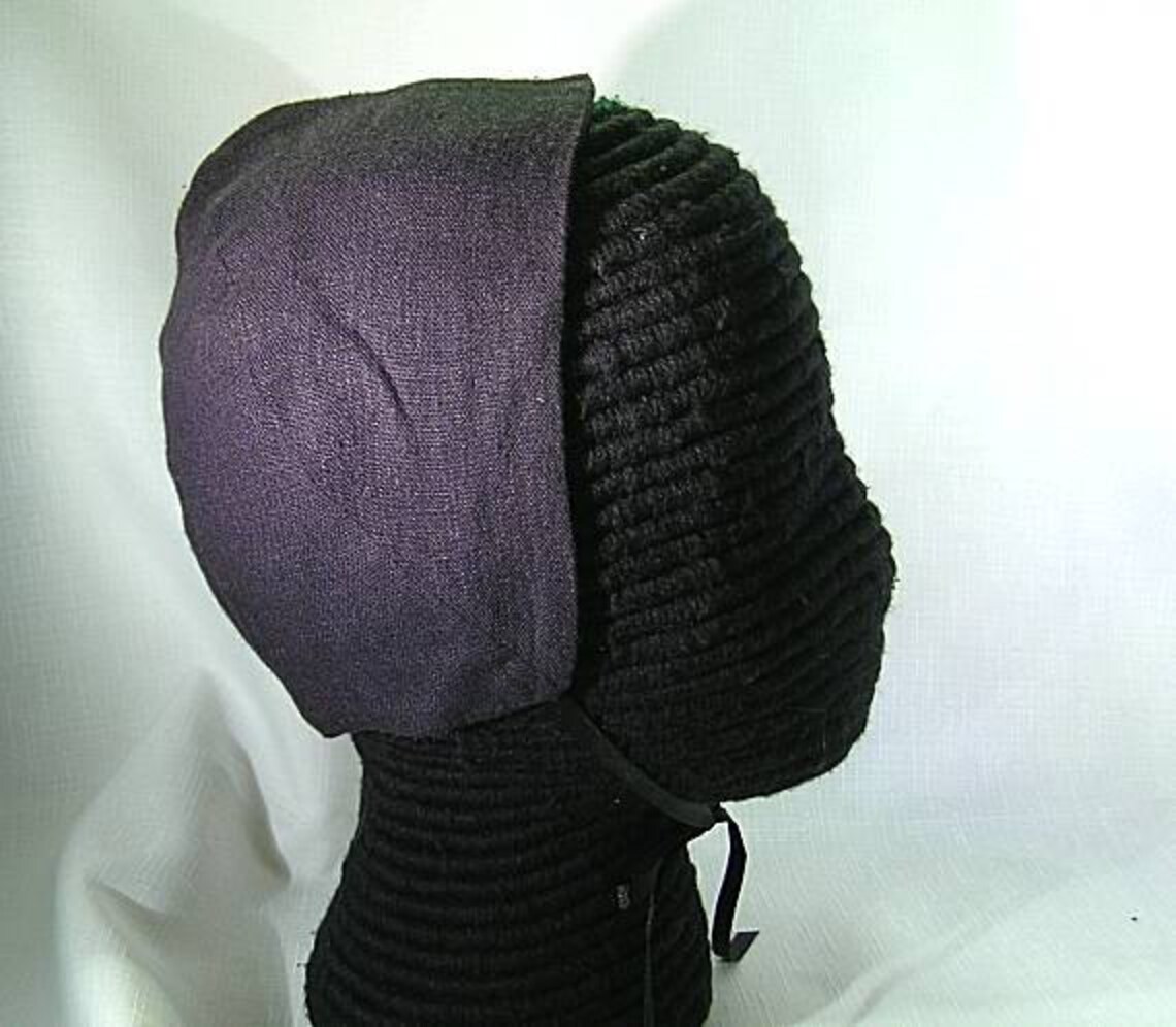 Black Linen Coif Italian Renaissance Cap Tudor Elizabethan - Etsy