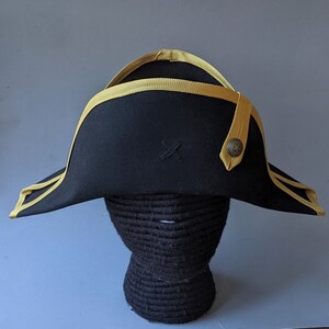 Bicorne with Gold Edging American Cocked Hat War of 1812 | Etsy