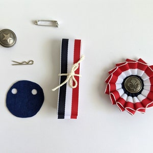 DIY Kit & PDF Small Pleated Cockade Tutorial and Supply Kit | Etsy