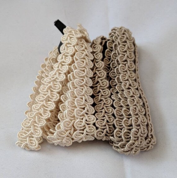 Neutral English Gimp Trim Cream Tan Renaissance | Etsy