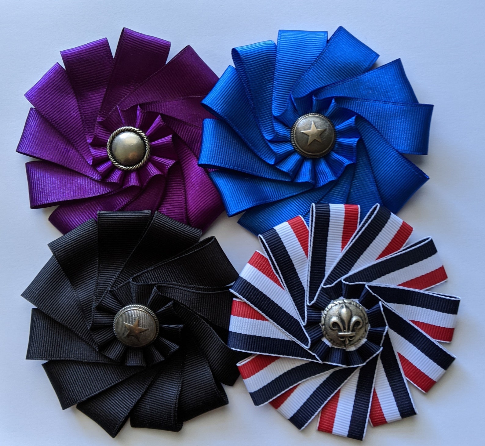 DIY Kit & PDF Folded Cockade Tutorial and Supply Kit | Etsy