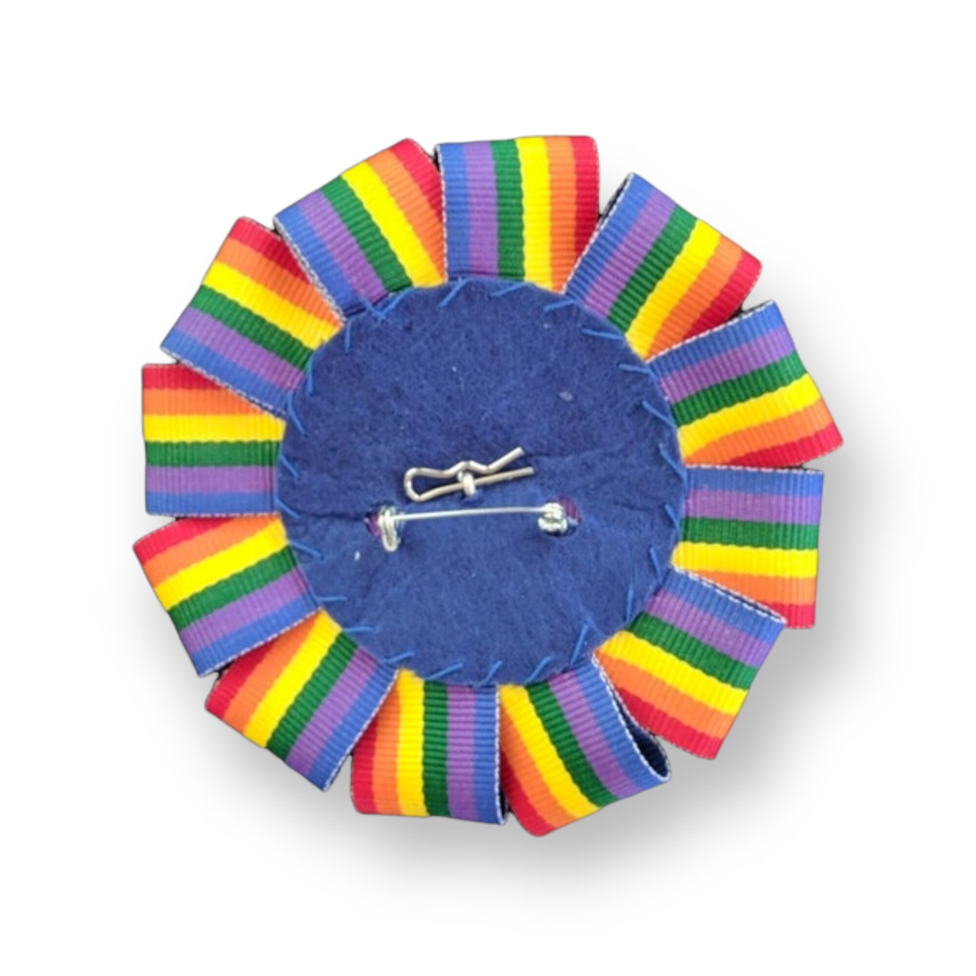 Rainbow Cockade for Hats or Clothing Rosette LGBTQ Pride | Etsy