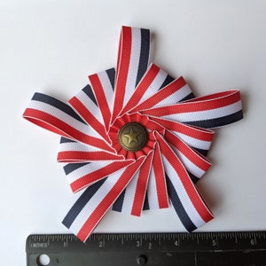 Star Cockade Red White Blue Independance Day Colonial America - Etsy