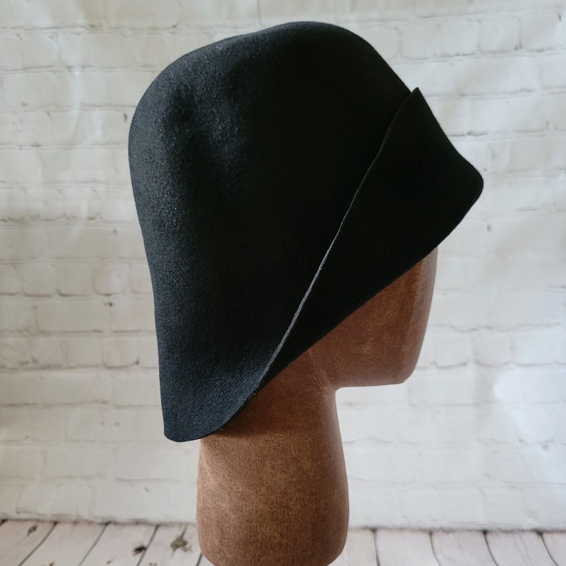 Wool Felt Hat Gothic Bell Renaissance Hood Bucket SCA | Etsy