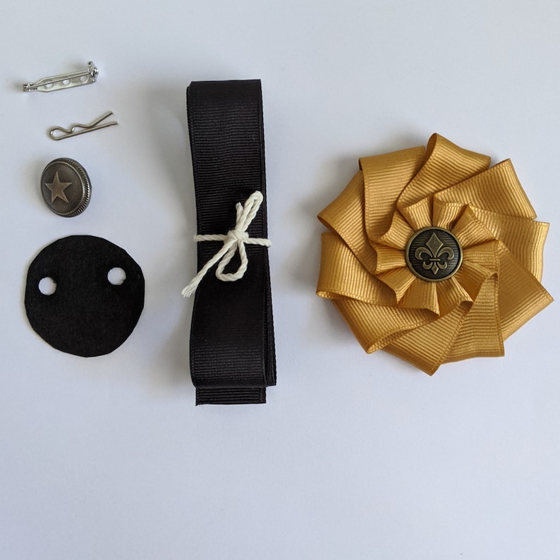 DIY Kit & PDF Small Folded Cockade Tutorial and Supply Kit | Etsy