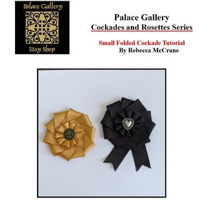 DIY Kit & PDF Small Folded Cockade Tutorial and Supply Kit Cockade ...