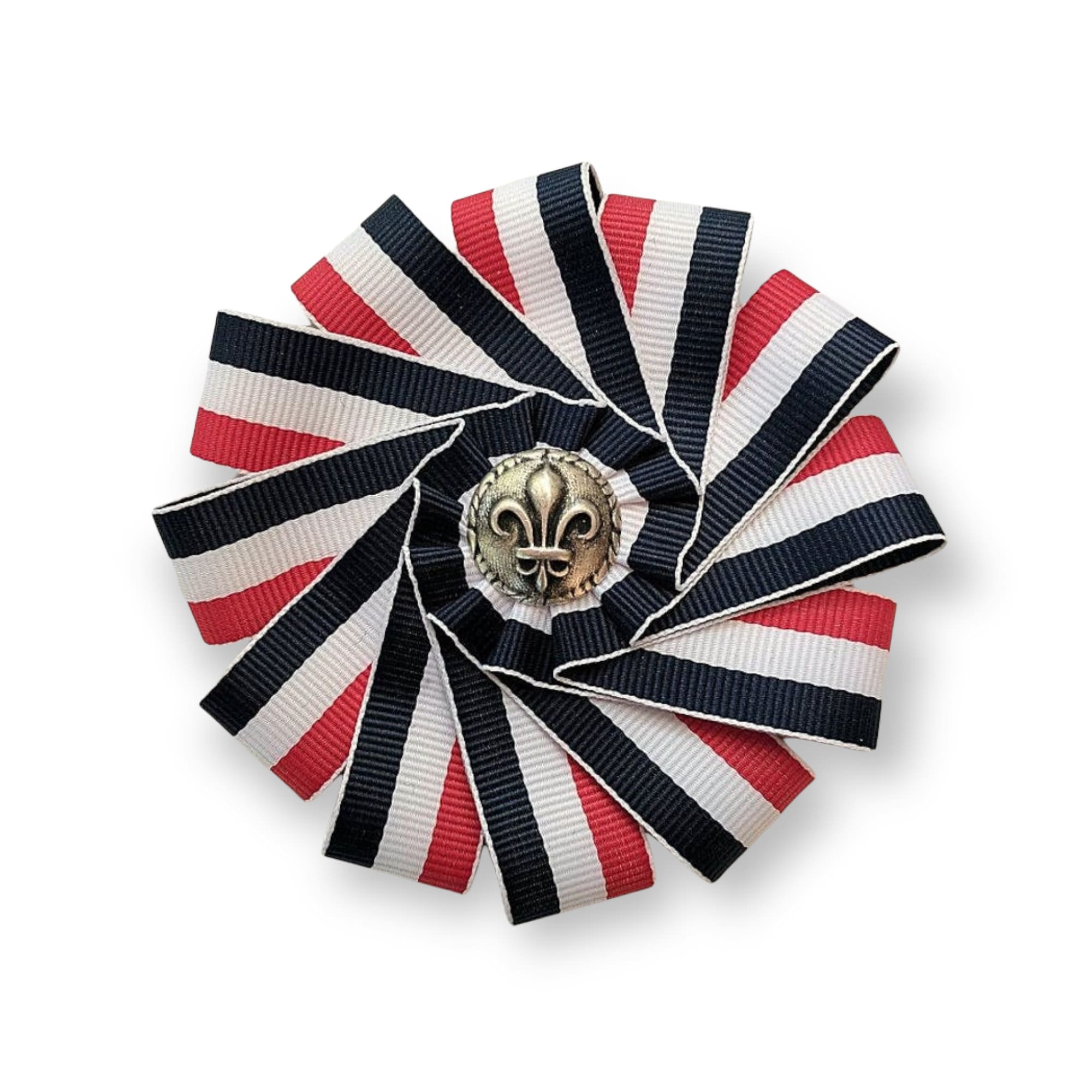 Cockade French Tricolore Blue White Red Ribbon Bastille - Etsy