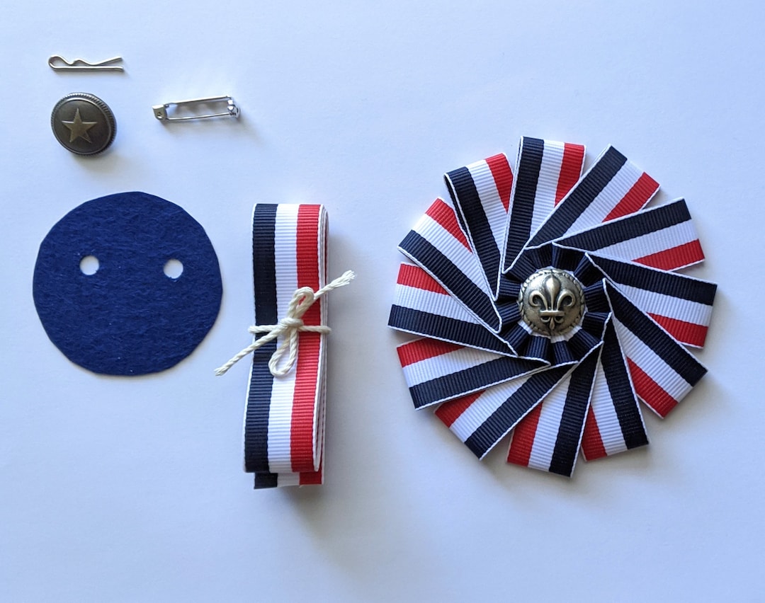 DIY Kit & PDF - Folded Cockade Tutorial and Supply Kit - Cockade ...