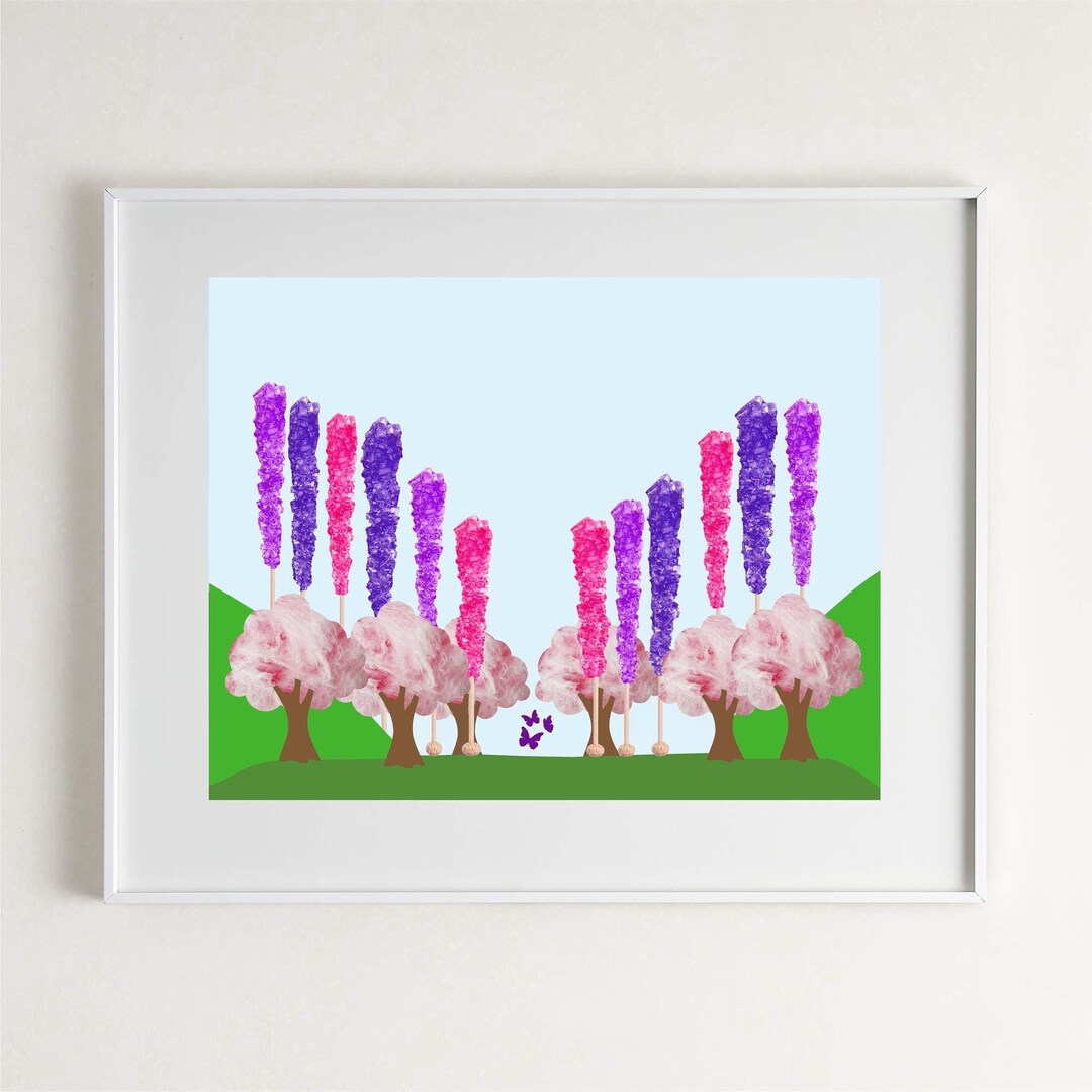 Forest Art Print, Kids Forest Art, Kids Nature Art, Nature Nursery Art ...