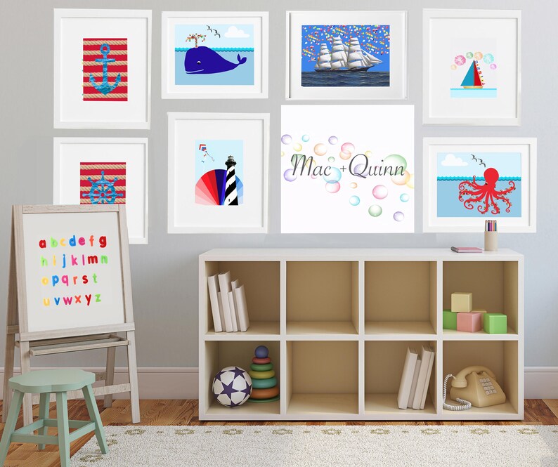Octopus Art Print, Kids Octopus Art, Octopus Wall Art, Octopus ...